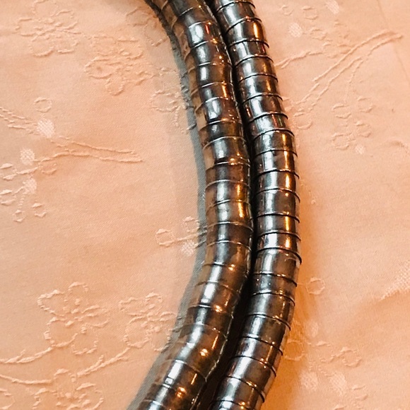 Jewelry | Vintage 5 Lariat Silver Tone Half Cap Necklace | Poshmark